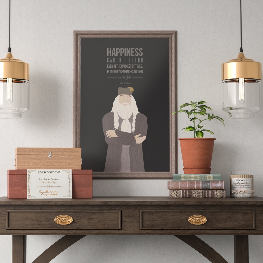 Albus Dumbledore Quote Poster Harry P Illustration Minimal Motivational ...
