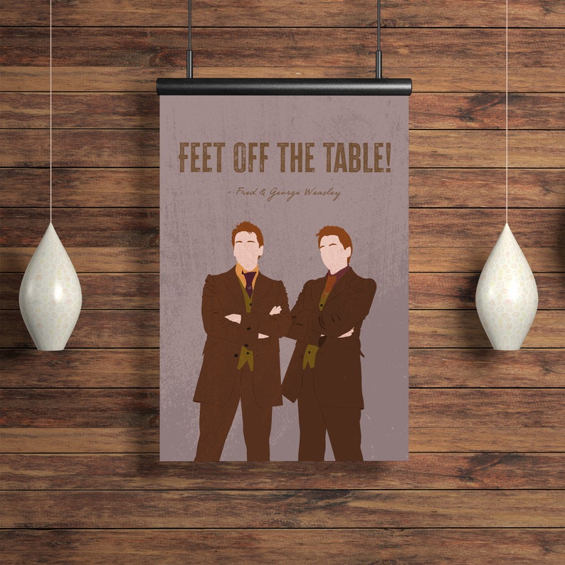 Fred & George Weasley Quote Art Print, Magic Illustration (digital ...
