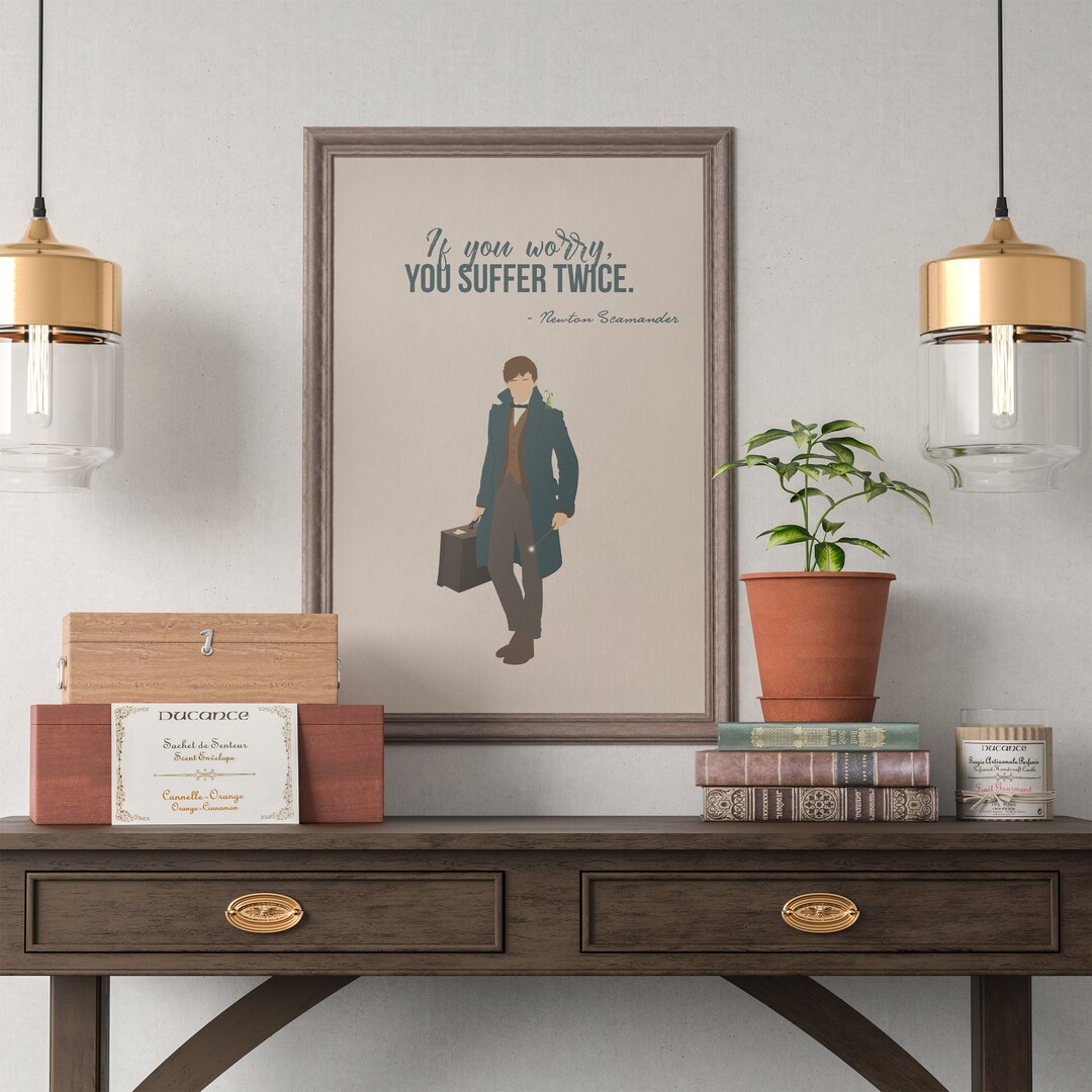 Newt Scamander Quote Poster Fantastic Beasts Harry P Minimal ...