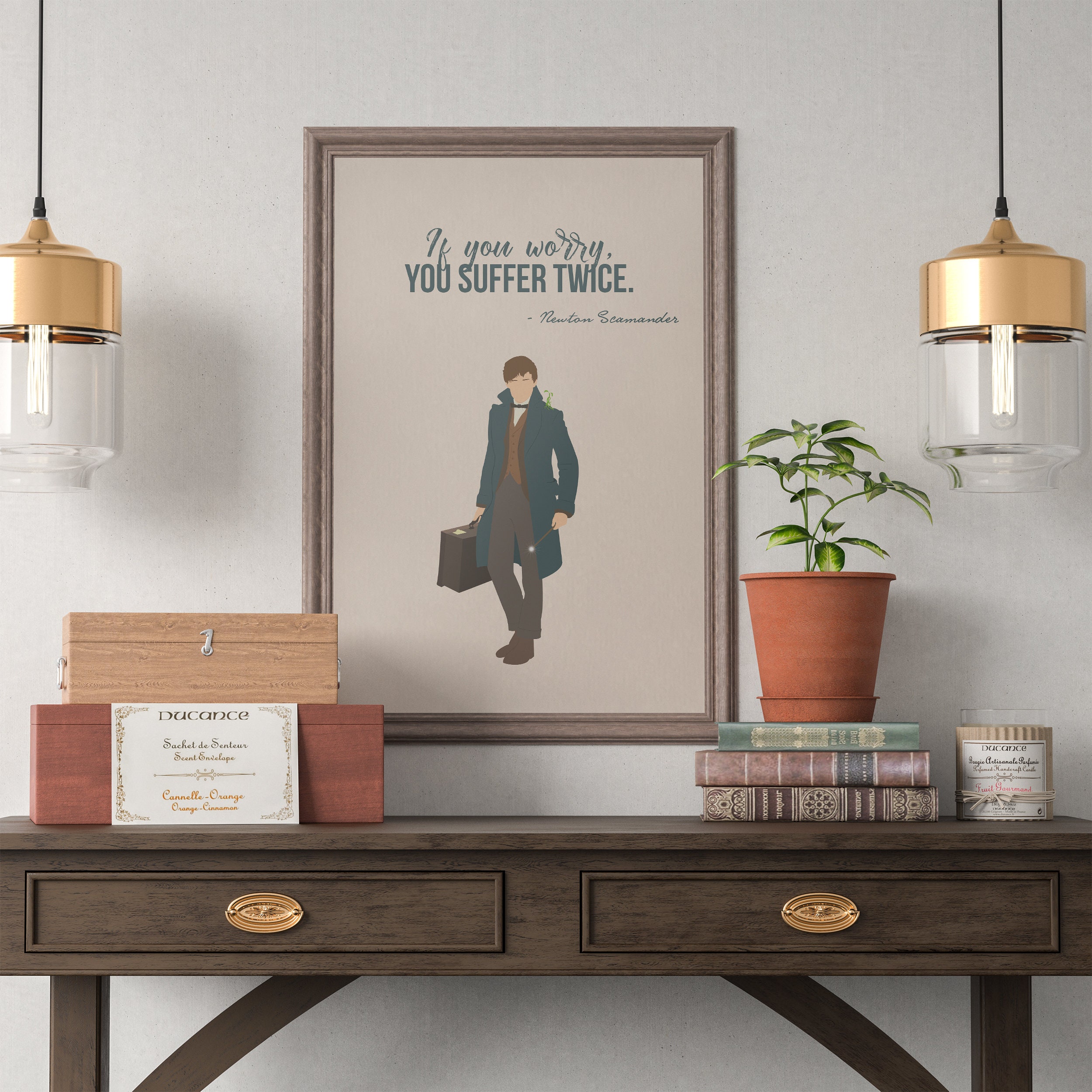 Newt Scamander Quote Print, Fantastic Beasts Minimalist Art (digital ...