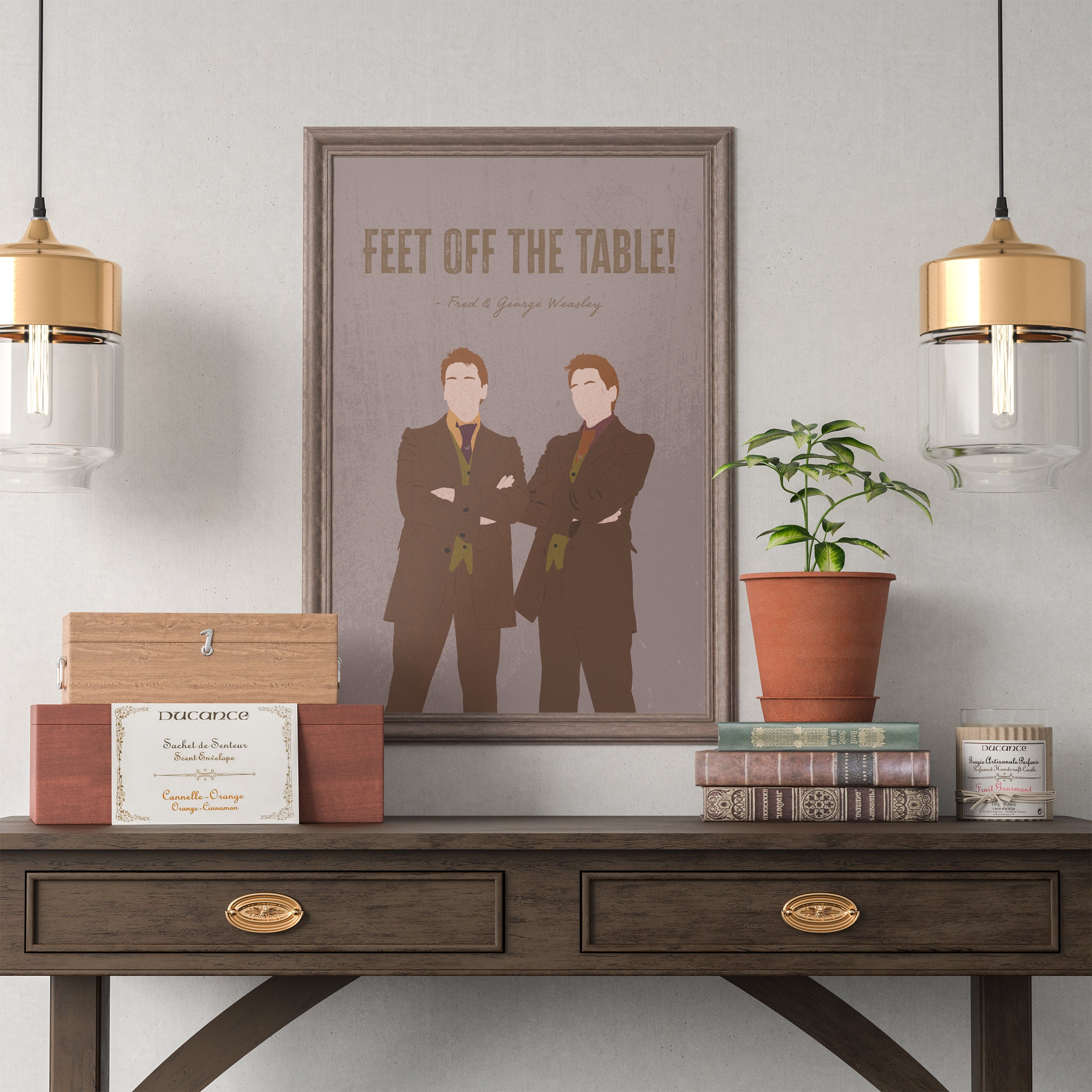 Fred & George Weasley Twins Quote Poster Harry P Illustration Minimal ...