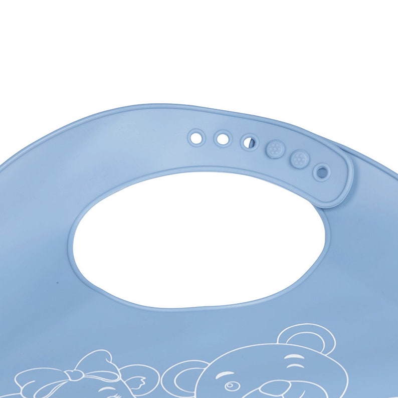 Blue Silicone Adult Bib: Waterproof ABDL Bib With Pocket - Etsy
