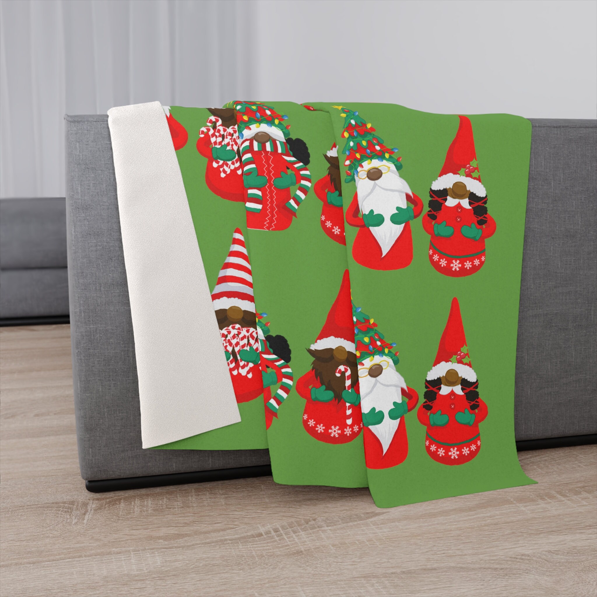 Black Gnomes Blanket African American Christmas Decorations - Etsy