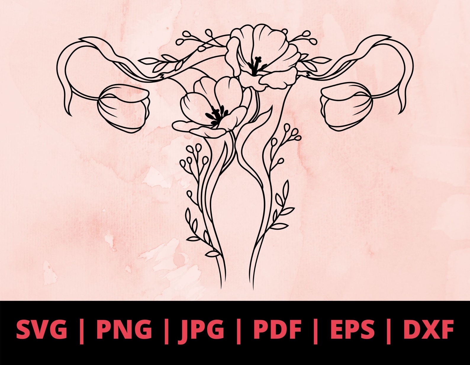 Uterus Svg Vagina Svg Floral Uterus Svg Uterus with flowers - Etsy Canada