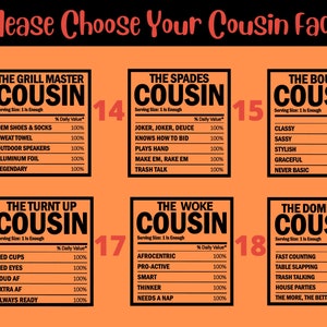 Cousin T-shirts, Group Shirts, Family Matching Shirts Thanksgiving ...