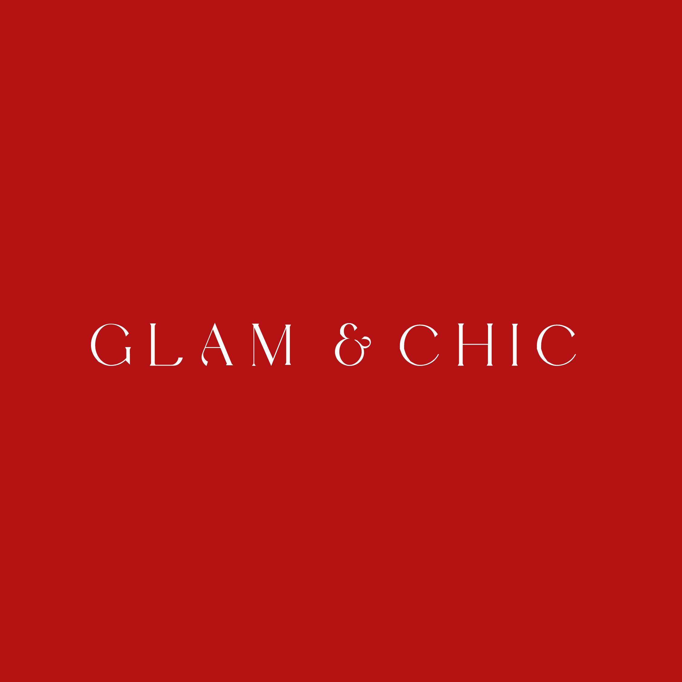 Glam Logo, Chic Logo, Red Logo, Beauty Logo, Salon Logo, Lash Logo ...