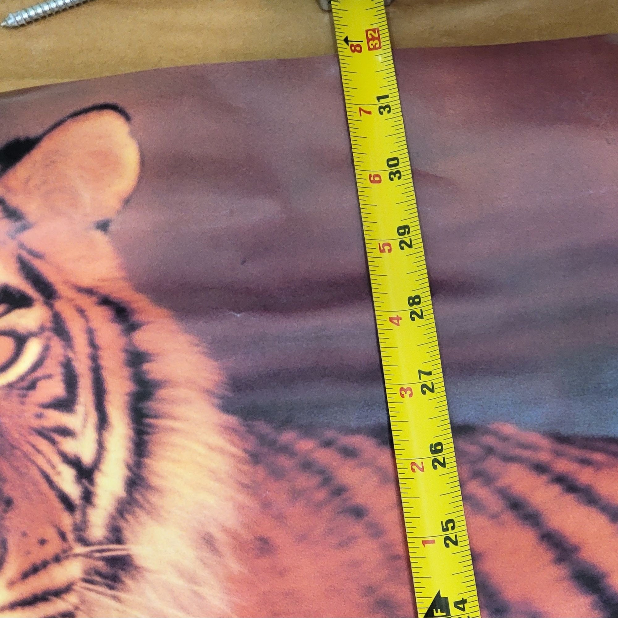 Vintage 80s Tiger Poster Wall Calendar 1989 1990 Birthday Gift New ...