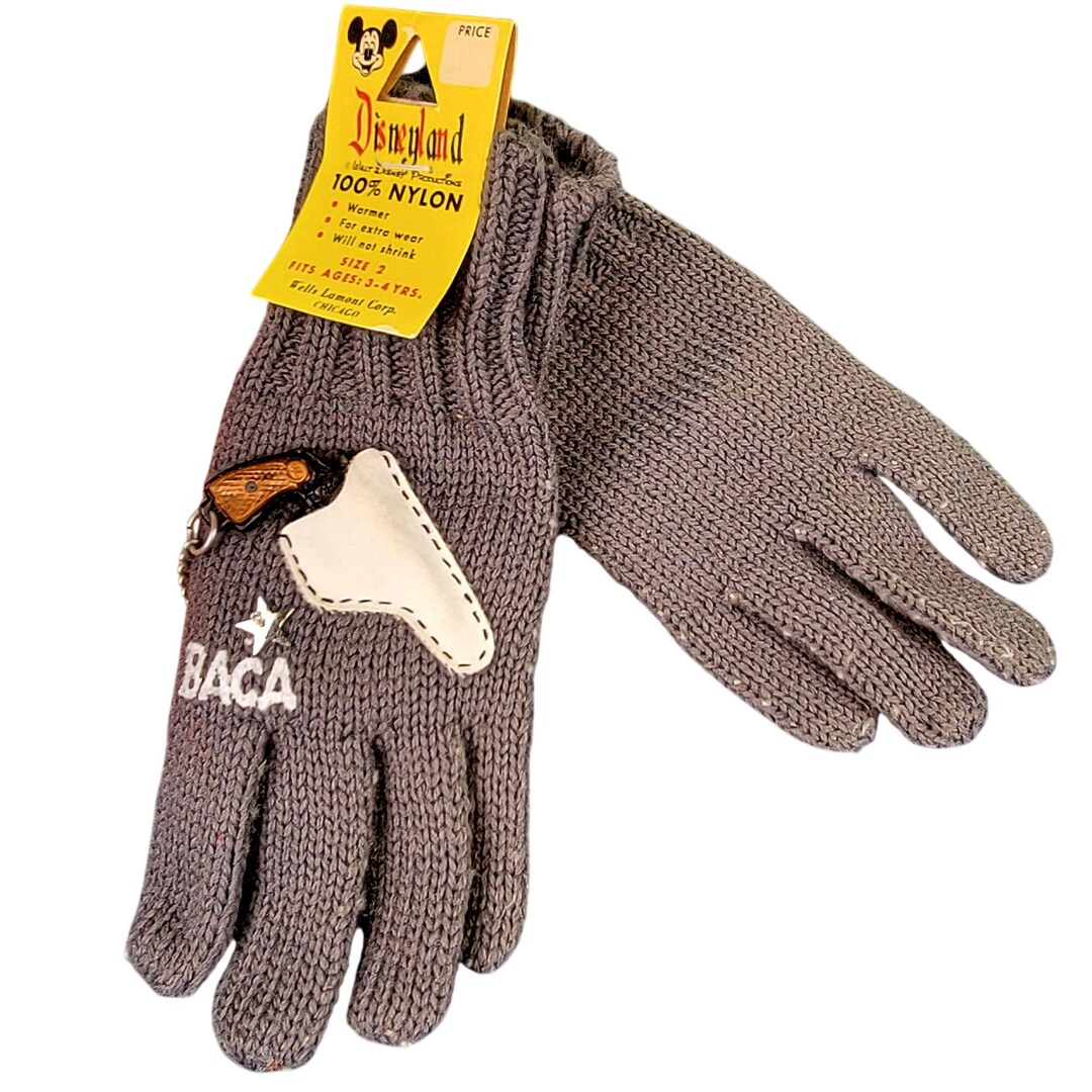 Vintage 50s Disney Gloves Child Size Elfego Baca Disneyland Souvenir ...