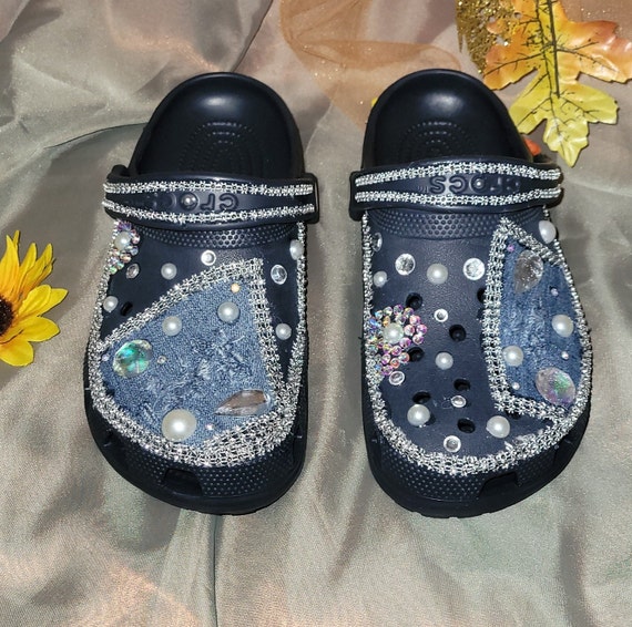 Customized Patchwork Crocs - Etsy