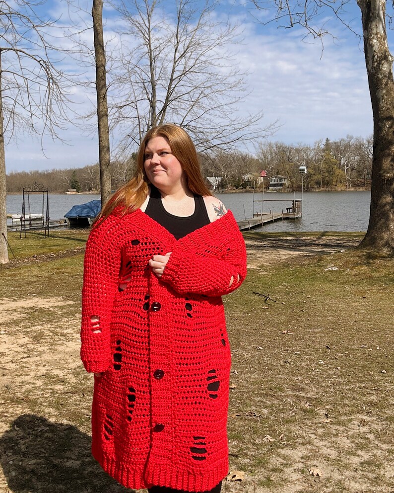 PATTERN- Too Blessed to Be Distressed Cardigan - Etsy