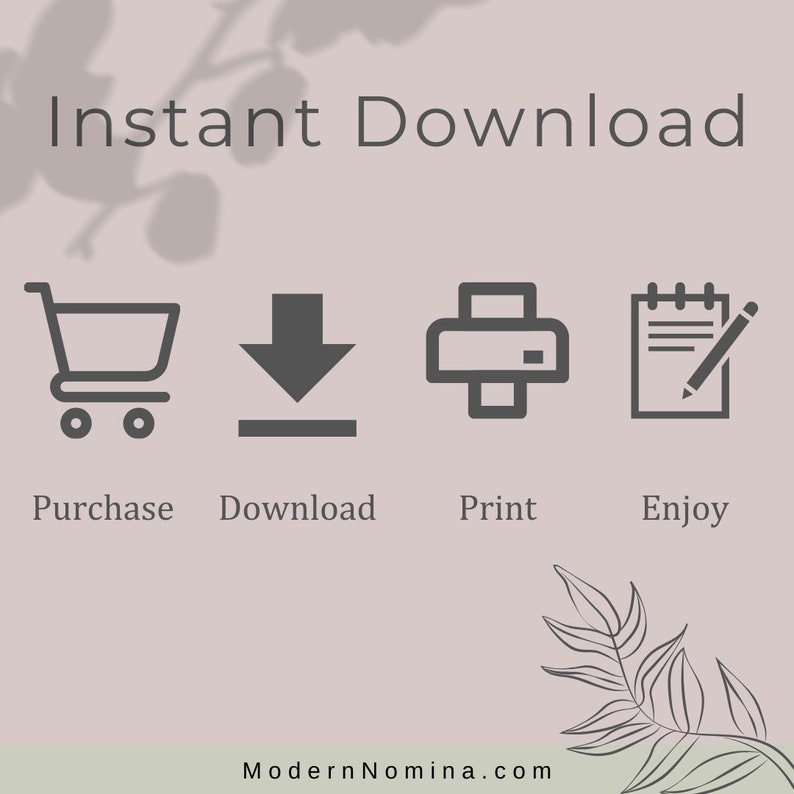 Recipe, Meal Printable Planner, Grocery List: Recipe Pages, Meal ...
