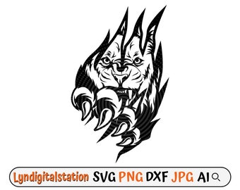 Bear Scratch Svg Wild Beast Stencil Big Claws Cut File - Etsy Canada