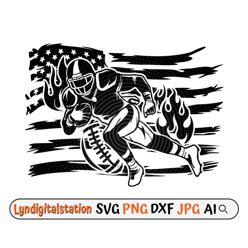 American Football Svg Football Clipart US Football Team - Etsy