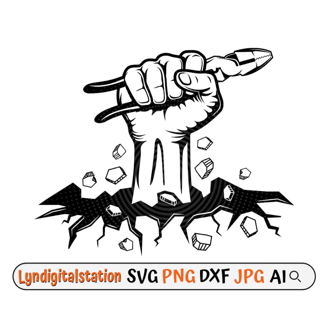 Electrician Tool Svg | Hand Fist Clipart | Pliers Cut File | Dikes ...