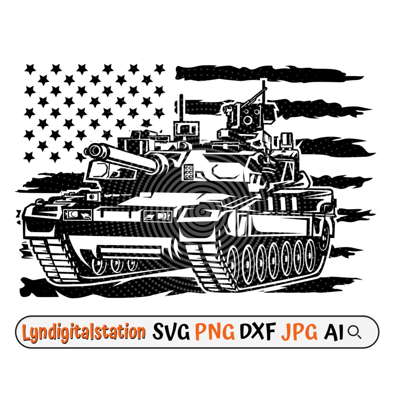 US War Tank Svg Military Tank Clipart US Fighting Ship Cut - Etsy