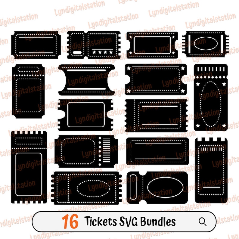 Ticket Bundles Svg Cinema Ticket Clipart 16 Coupon Cut - Etsy