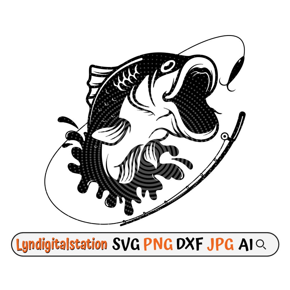 Carp Fish Svg Fresh Water Fishing Clipart River Fishing - Etsy