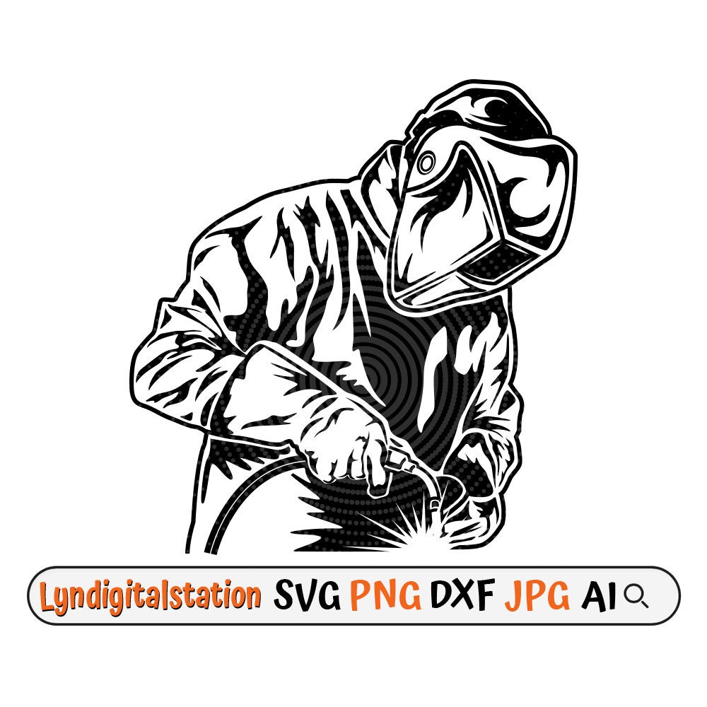 Welder Svg | Welding Torch Clipart | Welding Rod Cut File | Repairman T ...