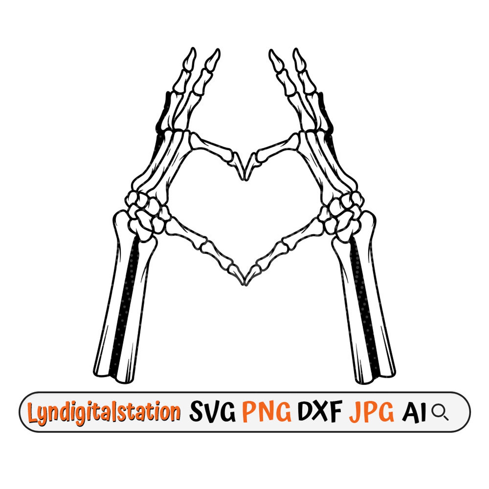 Heart Skull Svg |skeleton Hearth Clipart |love Sign Cut File |heart ...