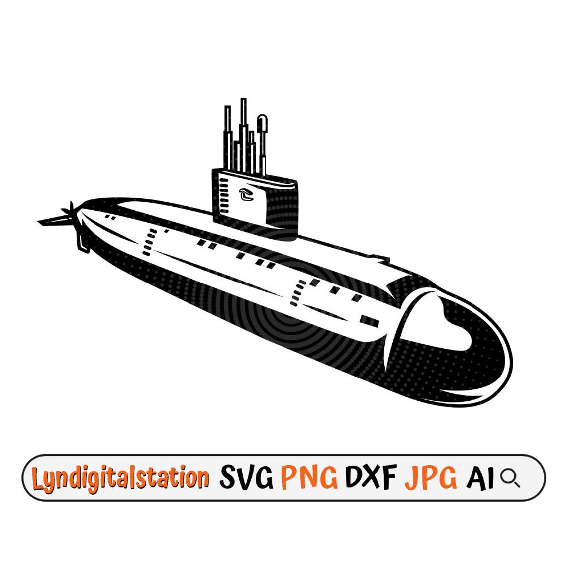 Submarine Svg | Navy Clipart | Underwater Warship Cut File | Watercraft ...