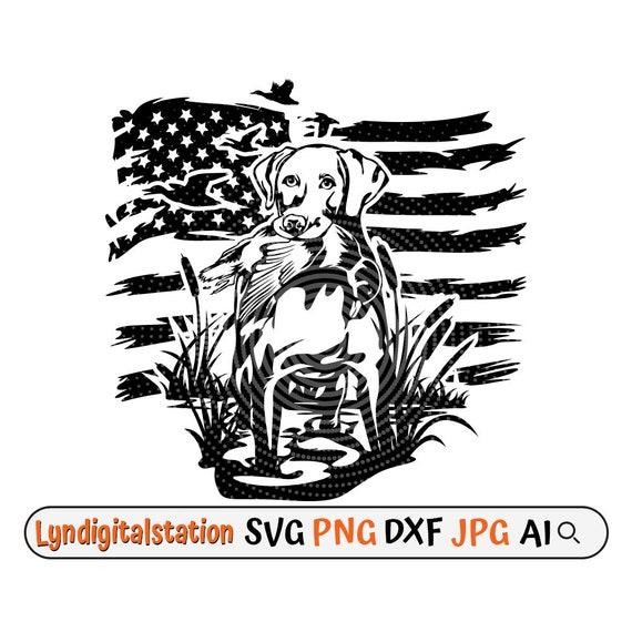 US Duck Hunting Dog Svg Labrador Retriever Clipart Hunt Dog - Etsy