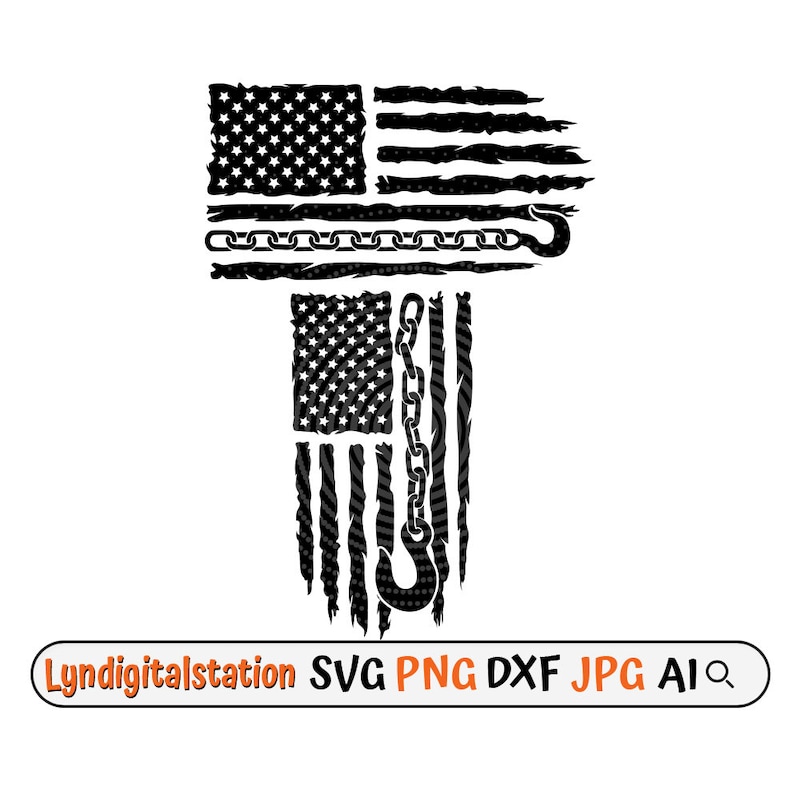 Distressed Tow Truck Flag - Etsy