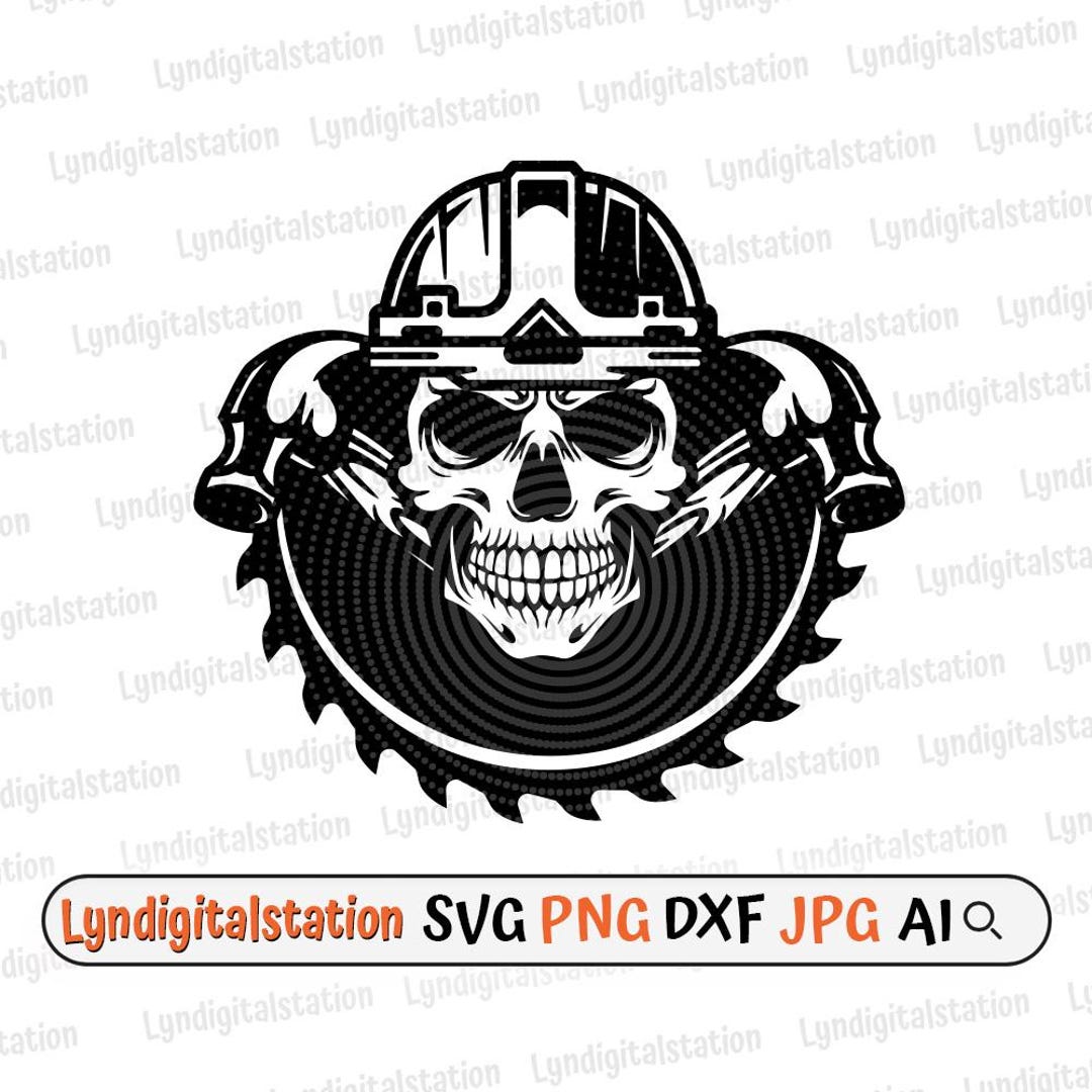 Carpenter Skull Svg | Dead Worker Clipart | Carpenter Cut File | Skull ...
