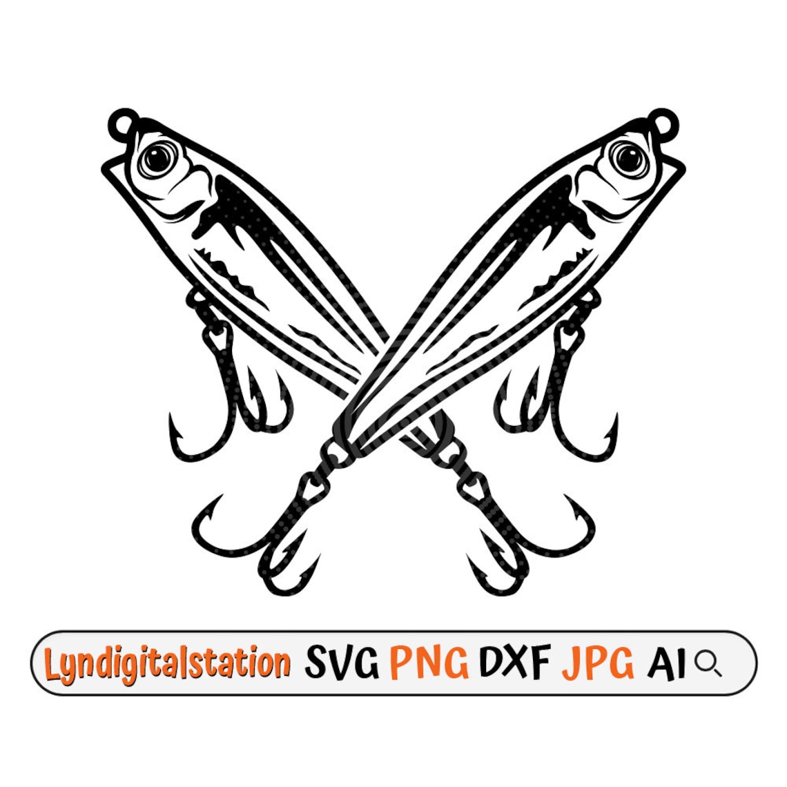 Fishing Lure Svg | Fishing Clipart | Fishing Bait Cut File | Fishhook ...