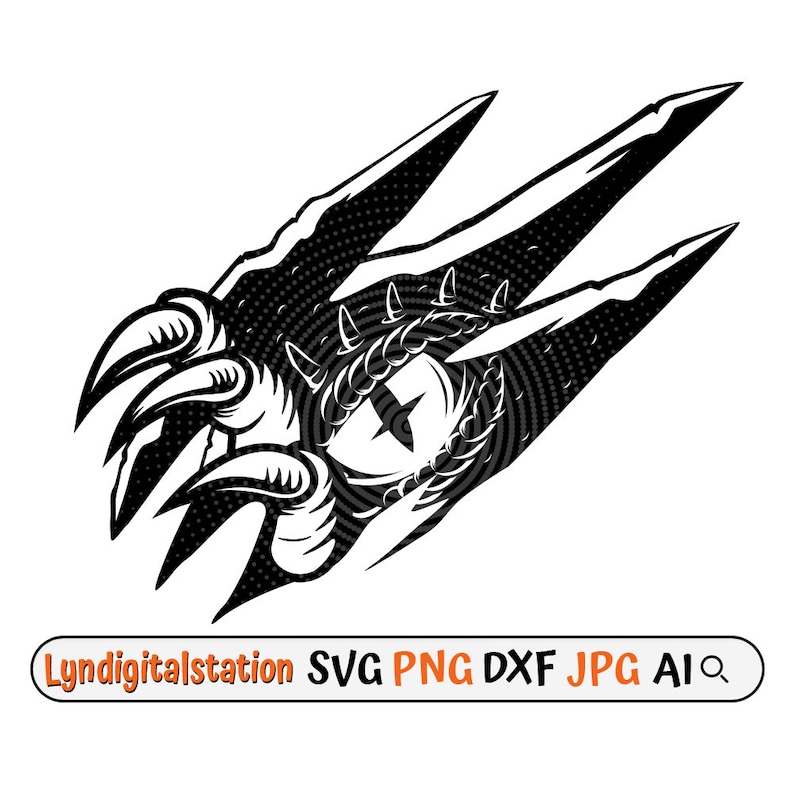 Dragon Claw Svg | Claws Clipart | Dragon Scratches Cut File | Claw ...
