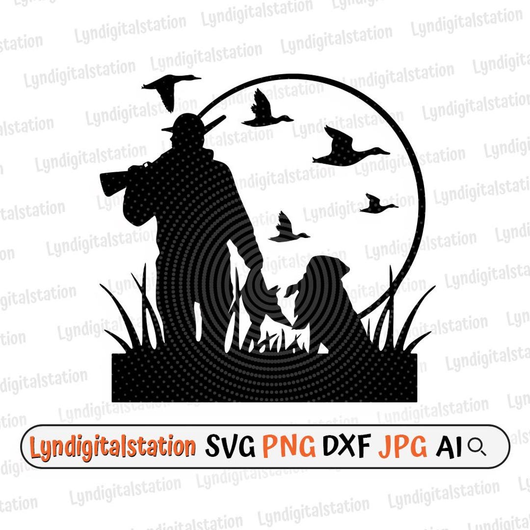 Duck Hunting Svg | Hunter Clipart | Outdoor Hunting Cut File | Outdoor ...