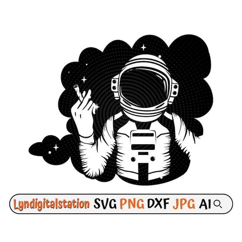 Astronaut Weed Svg / Cannabis Clipart / Weed Life Cut File / Space ...