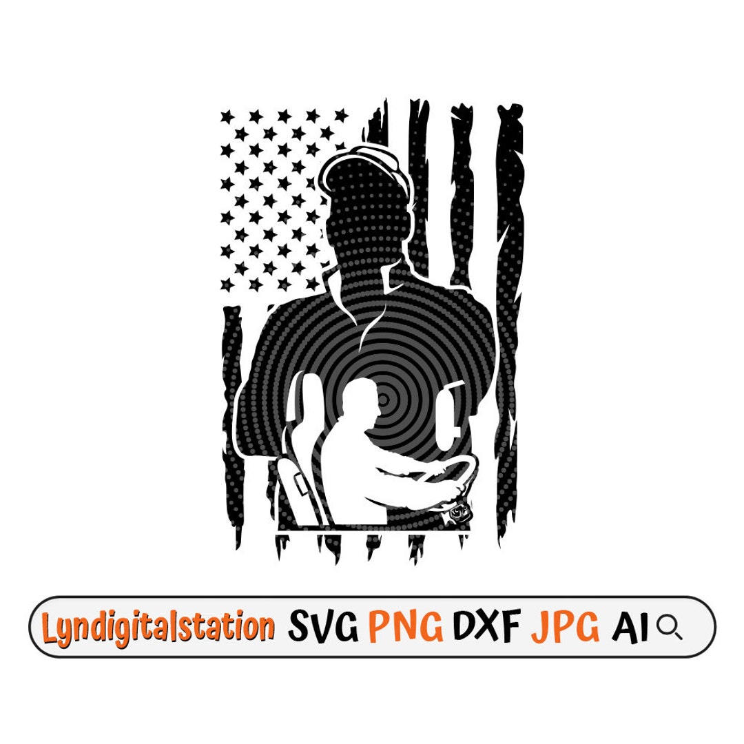 US Truck Driver Svg | Truck Driver Clipart | US Vehicle Operator Cut ...