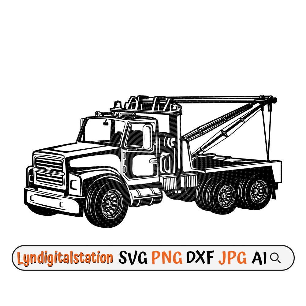 Tow Truck Svg Towing Service Clipart Tow Trucker Dad Cut - Etsy