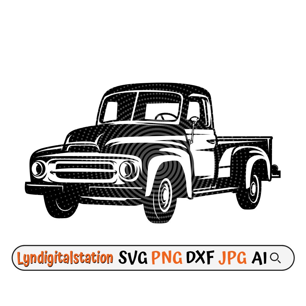 Vintage Truck Svg Old Truck Clipart Vintage Collector Cut File Antique ...