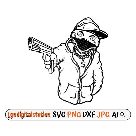 Bandit Teddy Bear Svg hipster Bear Clipart bandit Goon Cut - Etsy