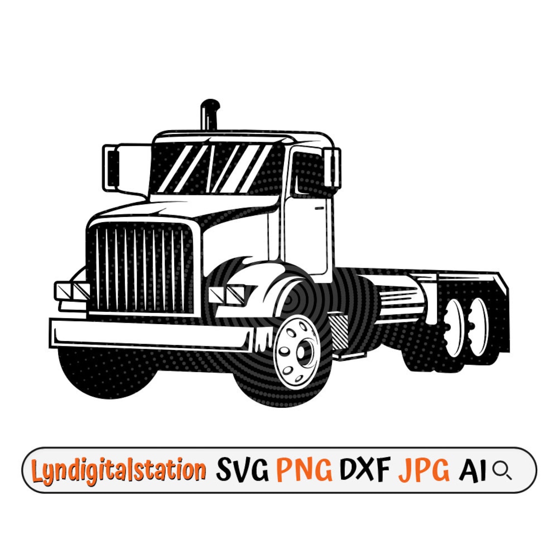 Semi Truck Svg | Semi Trailer Clipart | Trucking Vehicle Cut File | 18 ...