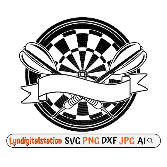 Dart Theme Svg target Shooting Clipart Dart Game Cut File - Etsy