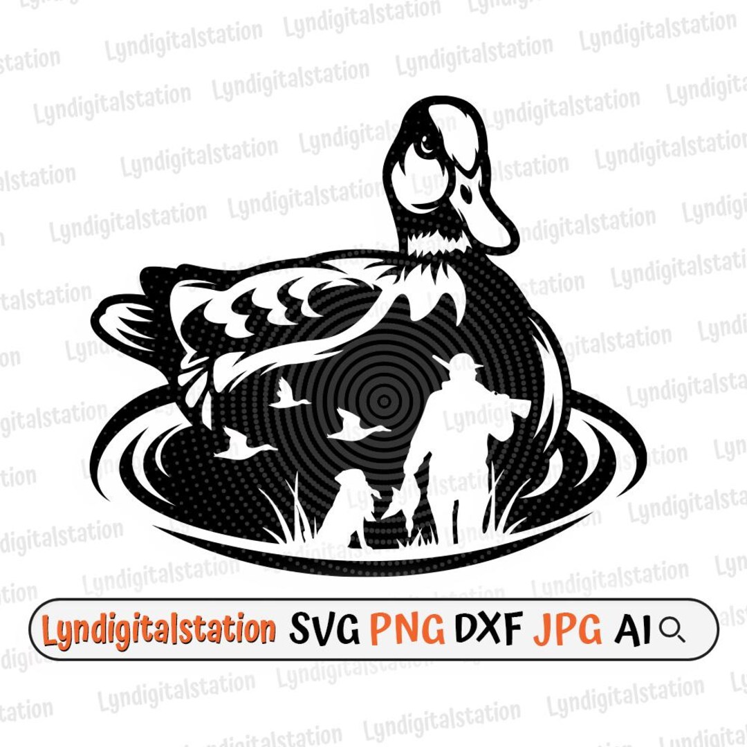 Duck Hunting Svg | Hunter Clipart | Outdoor Hunting Cut File | Man ...