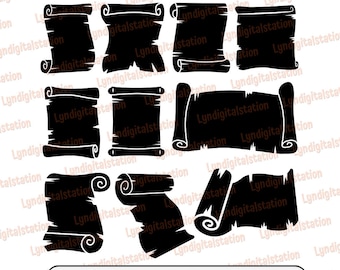 Scroll SVG Cut File - Etsy