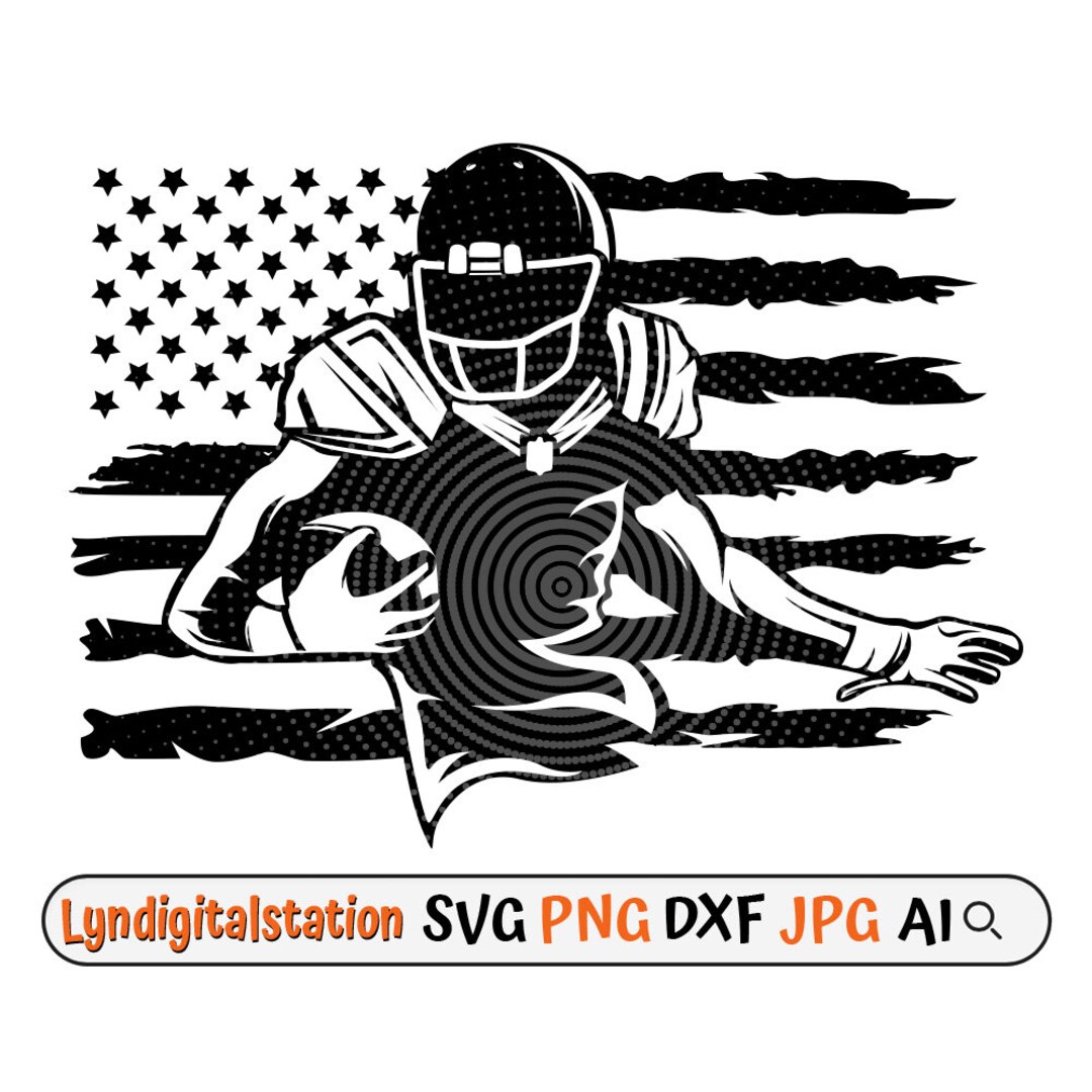 US American Football Svg | Football Player Clipart | Football Team Cut ...