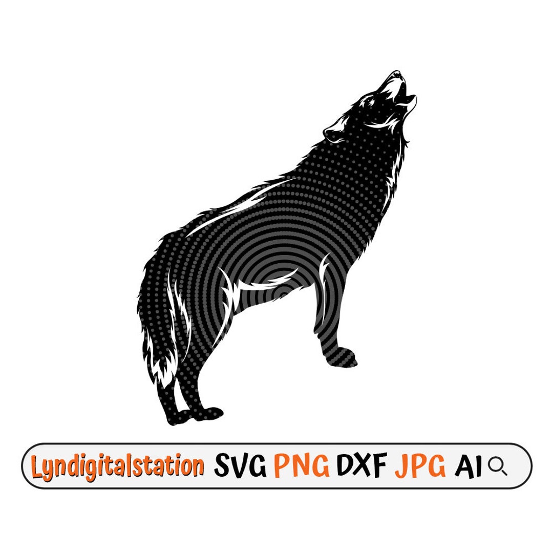 Wolf Svg | Howling Wolf Clipart | Doglike Carnivores Cut File | Wild ...