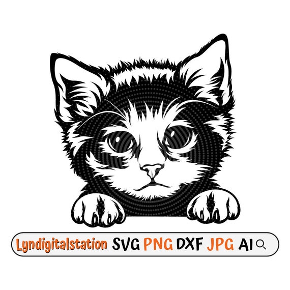 Cat Head Stencil Designs