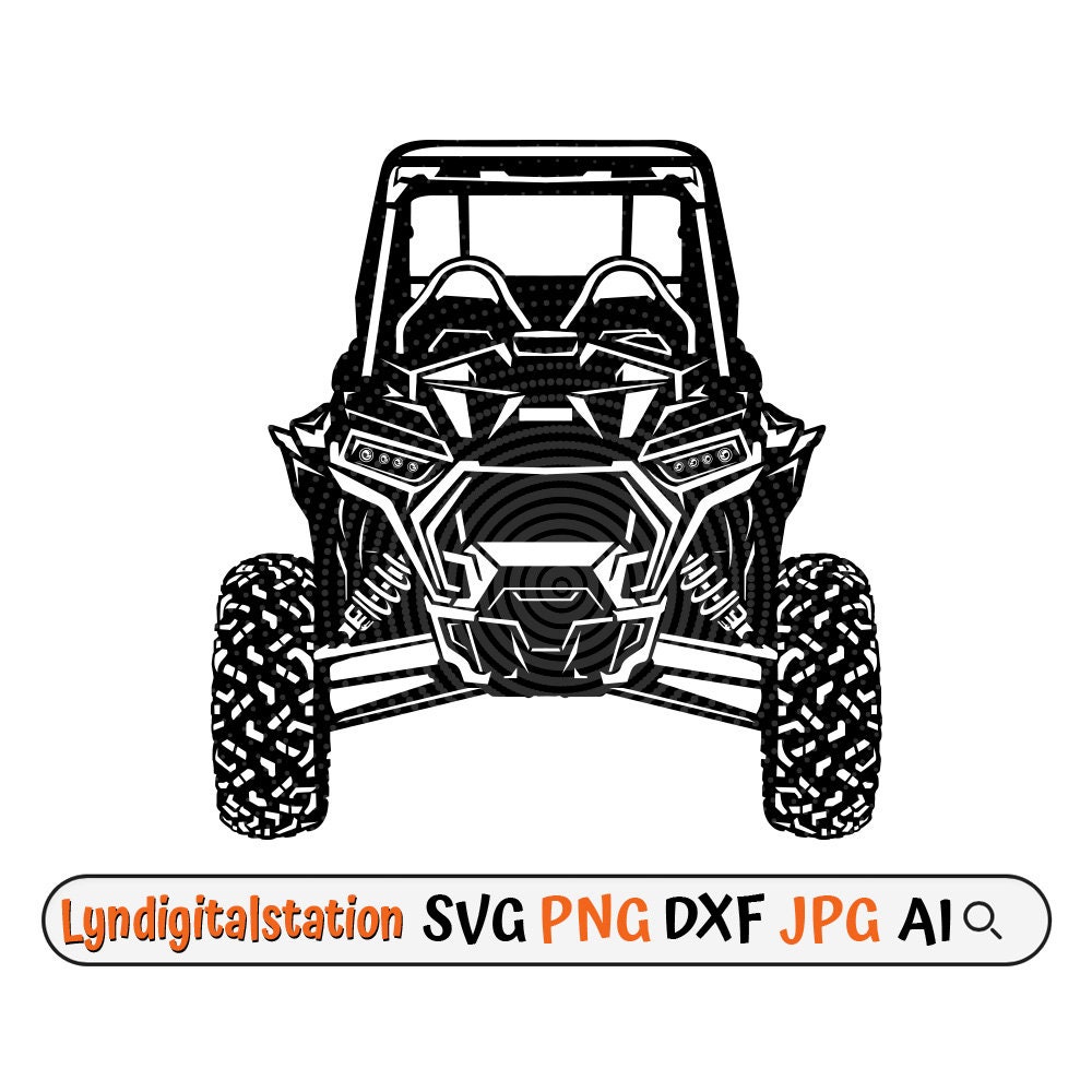 RZR ATV Front Svg / ATV Clipart / Mud Rider Cut File / Terrain Vehicle ...