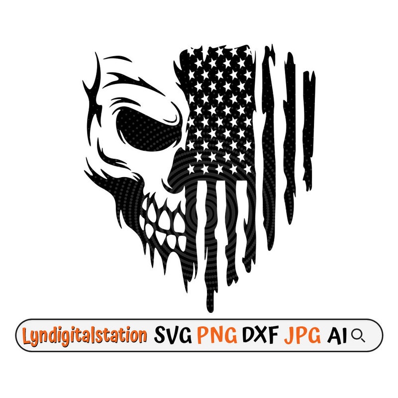 Skull and Flag Dxf File - Etsy