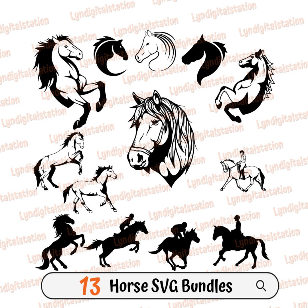 Horse Bundles Svg | Farmhouse Clipart | Horse Ranch Cut File | Barn ...
