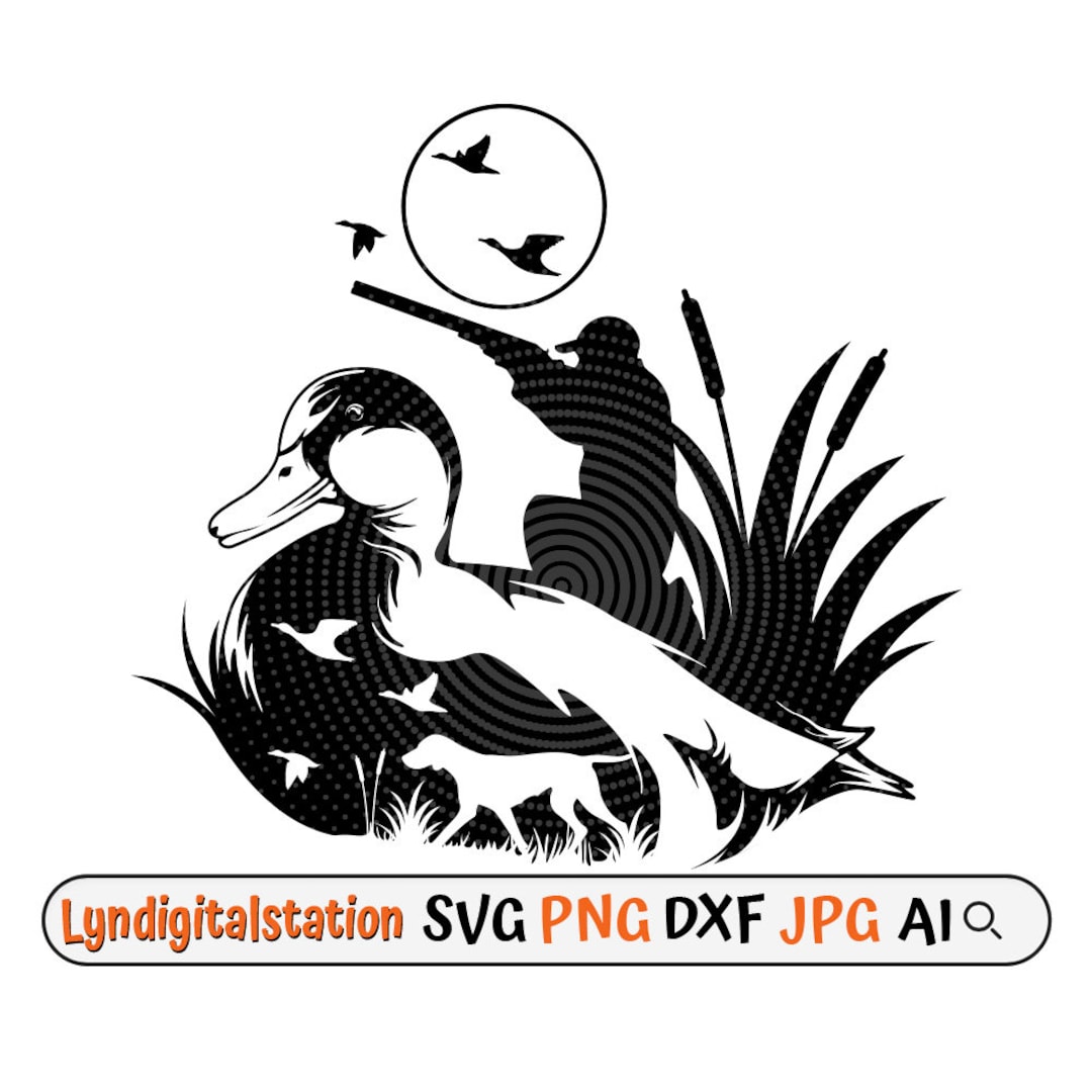 Duck Hunting Stencil