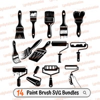 Paint Brush Svg File | Wall Paint Svg | Wall Painting Svg | Paint ...