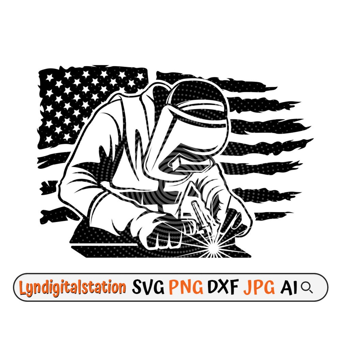 US Welder Svg | Welding Clipart | Iron Repairman Cut File | Welder Dad ...