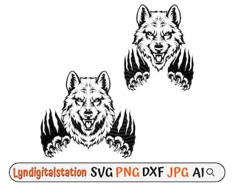 Wolf Scratch Shirt - Etsy