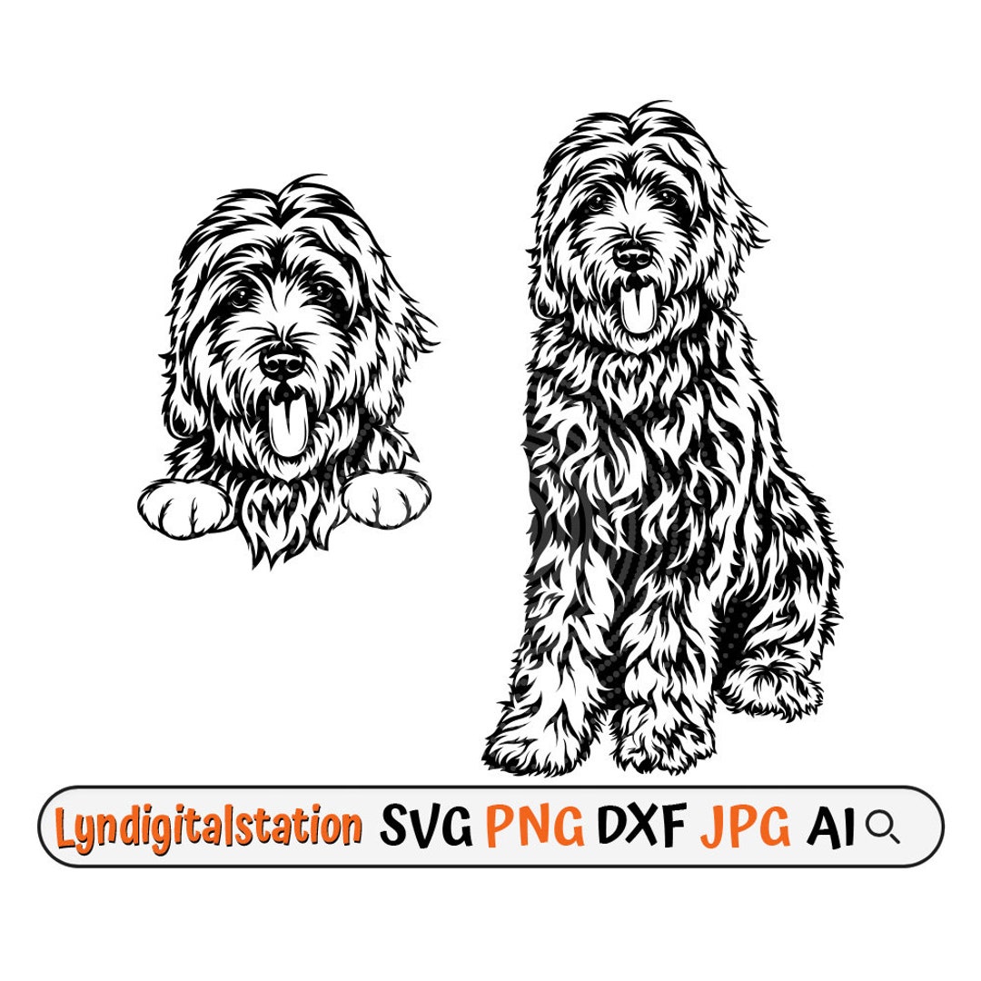 Labradoodle Svg | Dog Clipart | Crossbreed Dog Cut File | Pet Animal ...
